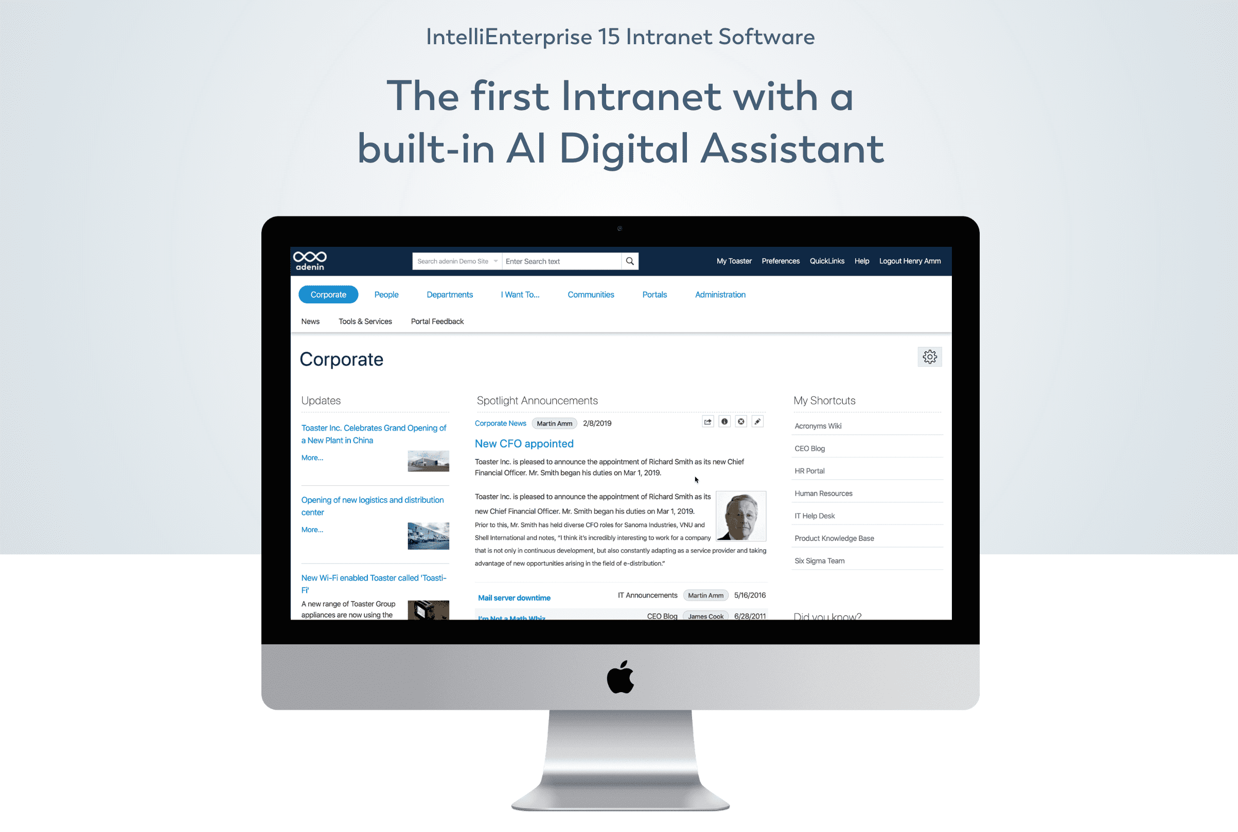The first Intranet Software with a built-in AI Digital Assistant ...